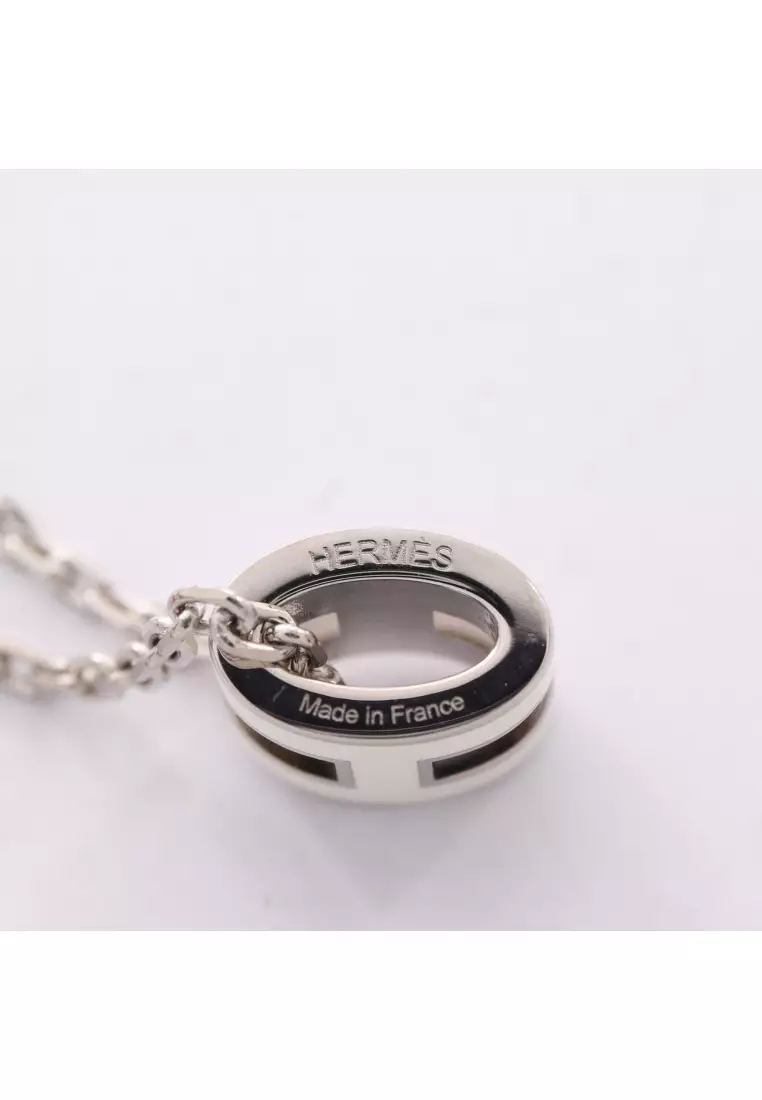 網上選購 Hermès Pre-Loved Hermès MINI POP H Mini Pop H necklace Silver ...
