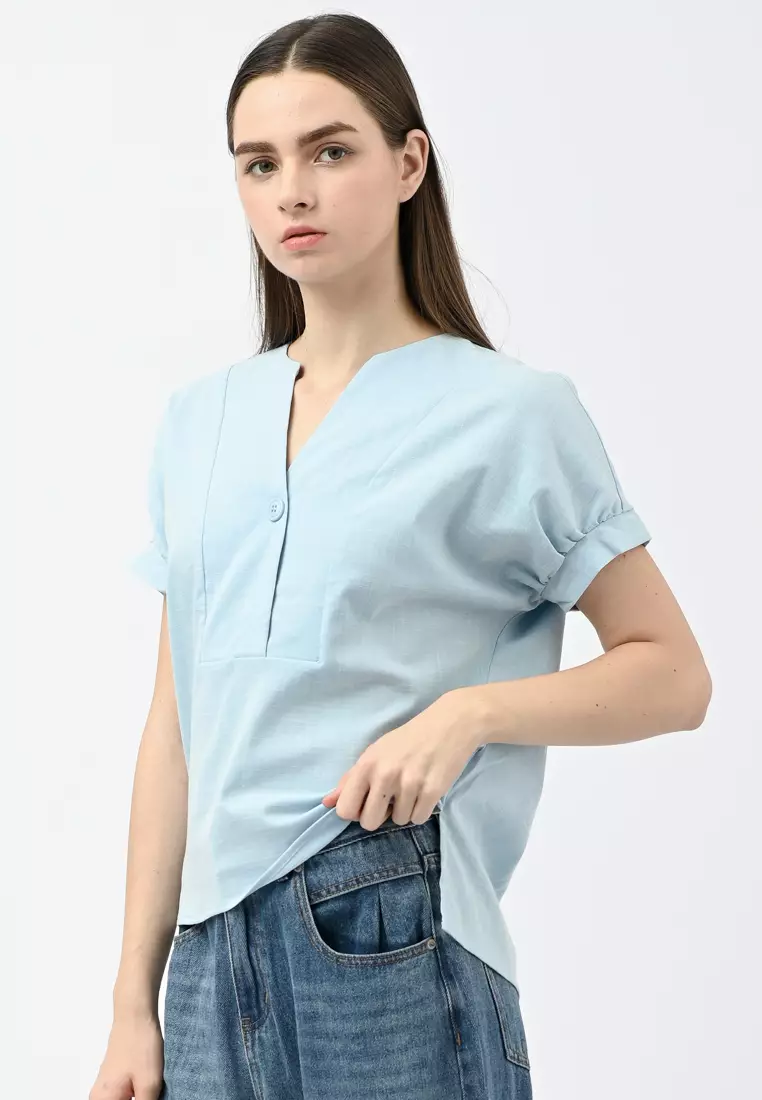 Buy Plain B. Collar Shirt 2026 Online | ZALORA