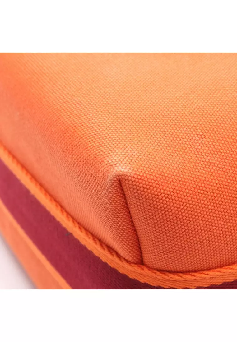 Buy Hermès Pre-Loved Hermès Bride-a-Brac PM orange Feu Handbag canvas ...