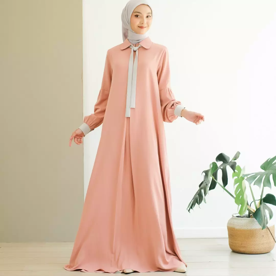 Jual ZOYA Zoya KAVITA Dress Pink - Gamis Muslim Wanita Wudhu Busui ...
