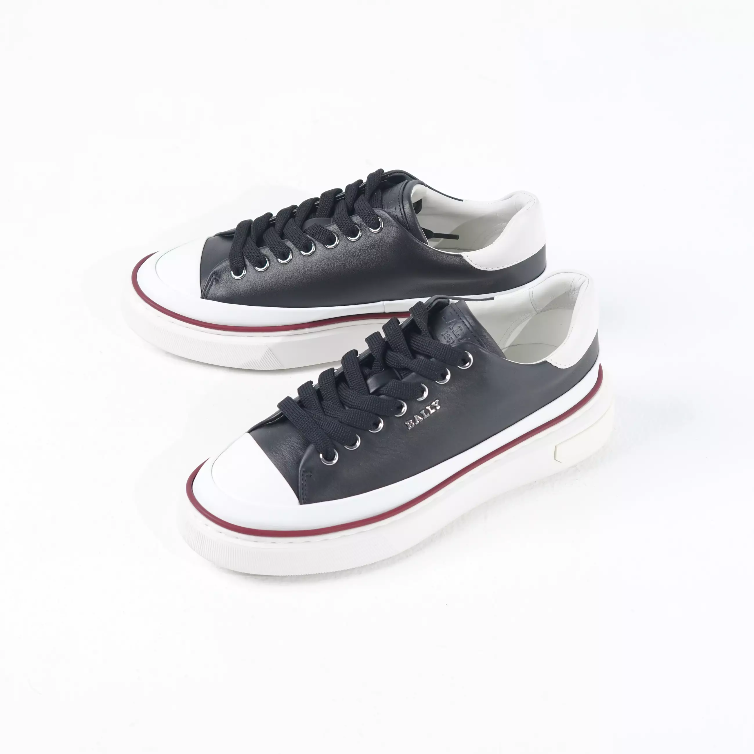 Jual BALLY Sepatu BALLY MAILY CALF RUBBER WHITE BLACK SNEAKER 100% ...