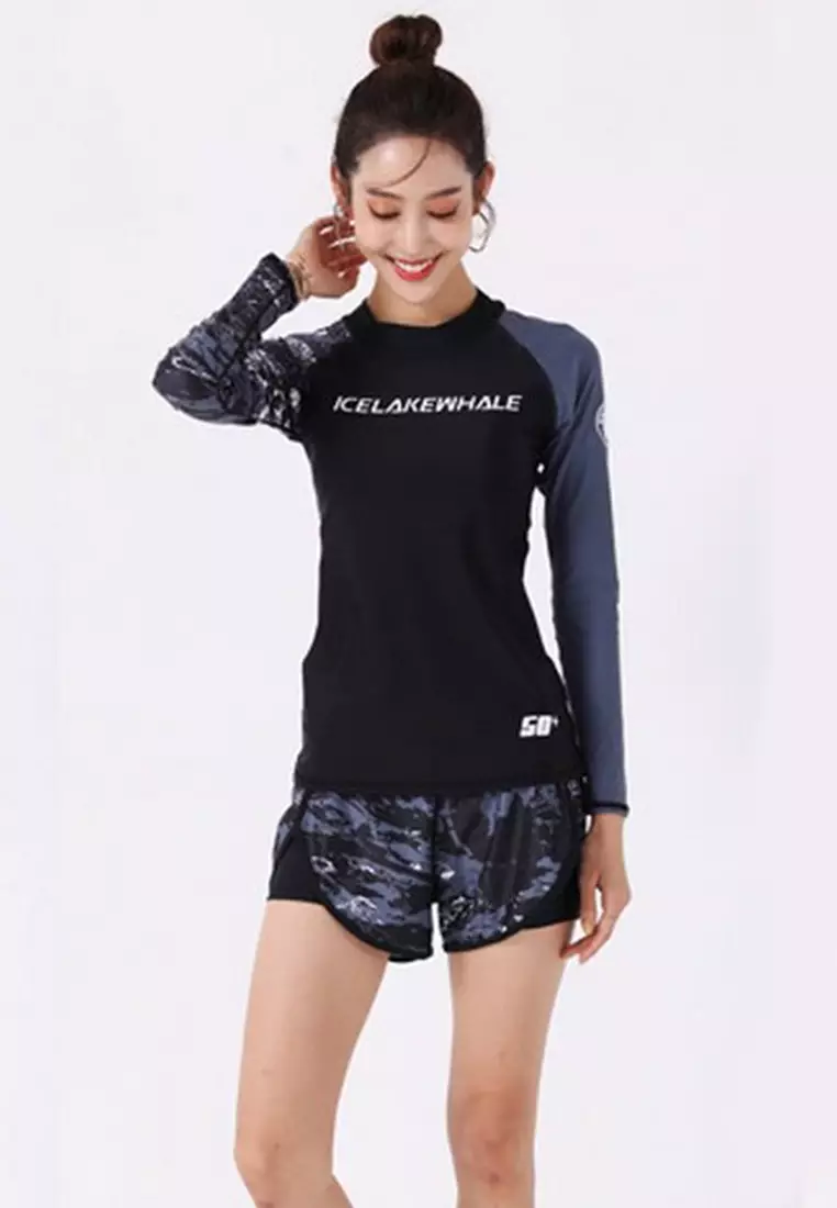 Buy LYCKA LLL3006 Korean Style Lady Rash Guard 2-Pieces Set Multi 2025 ...