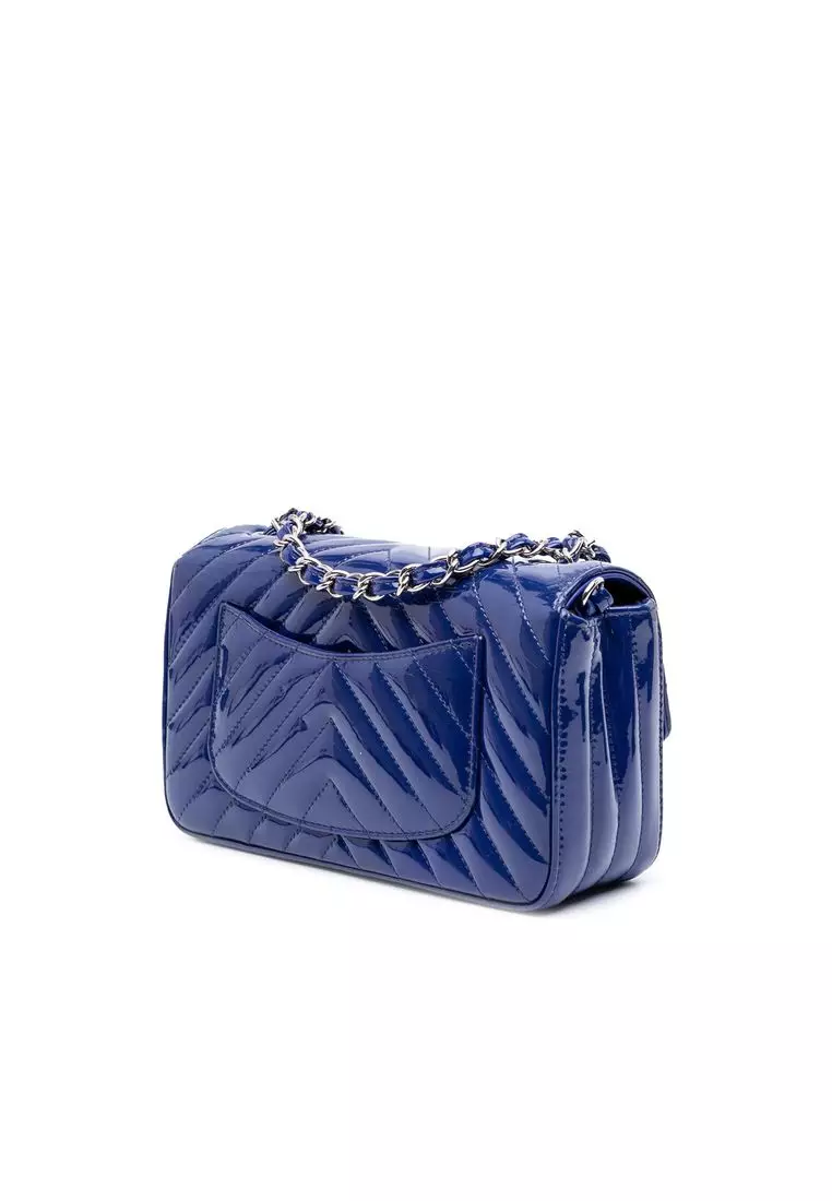 Buy Chanel Pre-Loved Chanel Mini Rectangular Classic Chevron Patent ...
