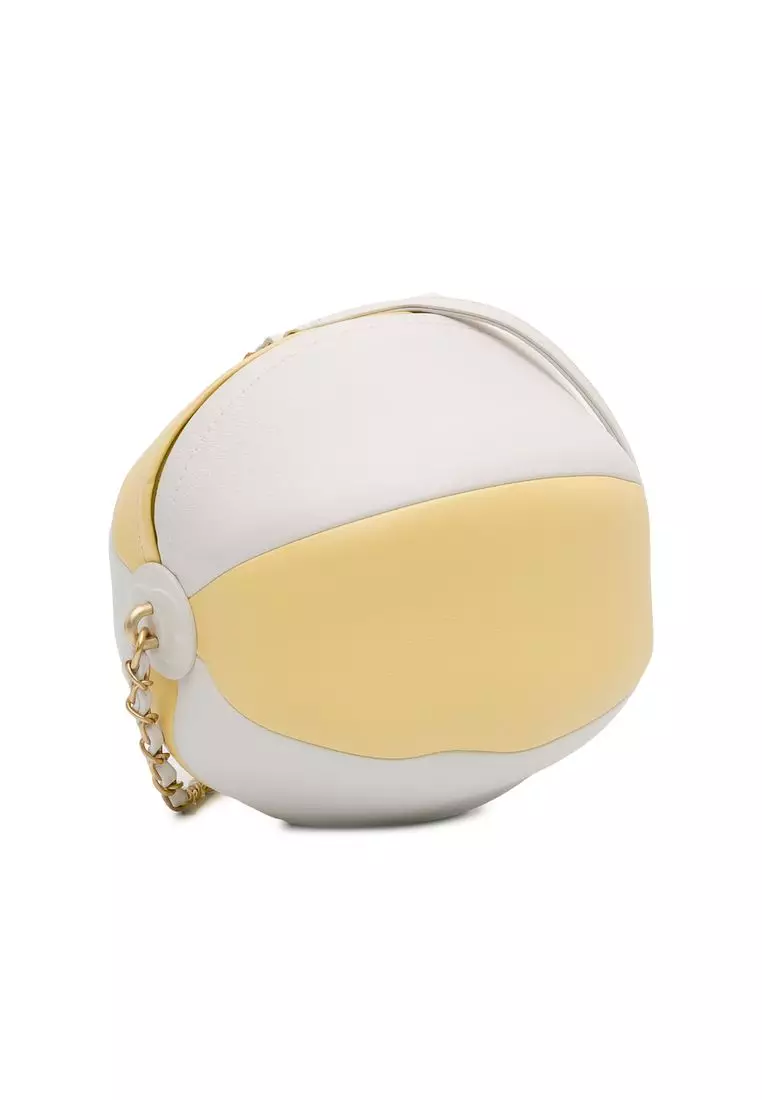 Buy Chanel Pre-Loved Chanel Calfskin Coco Beach Ball Bag 2026 Online ...
