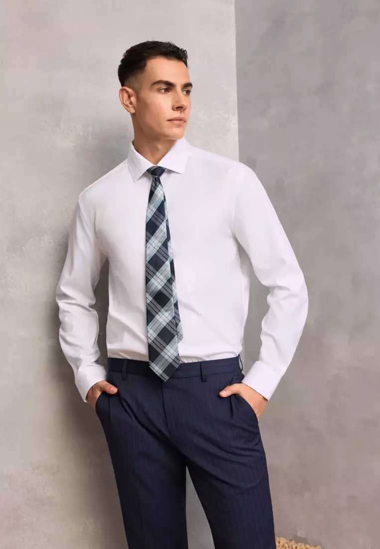 Buy G2000 G2000 Non-Iron Premium Cotton Smart Fit Dobby Twill Shirt with Design Detail 2025 ...