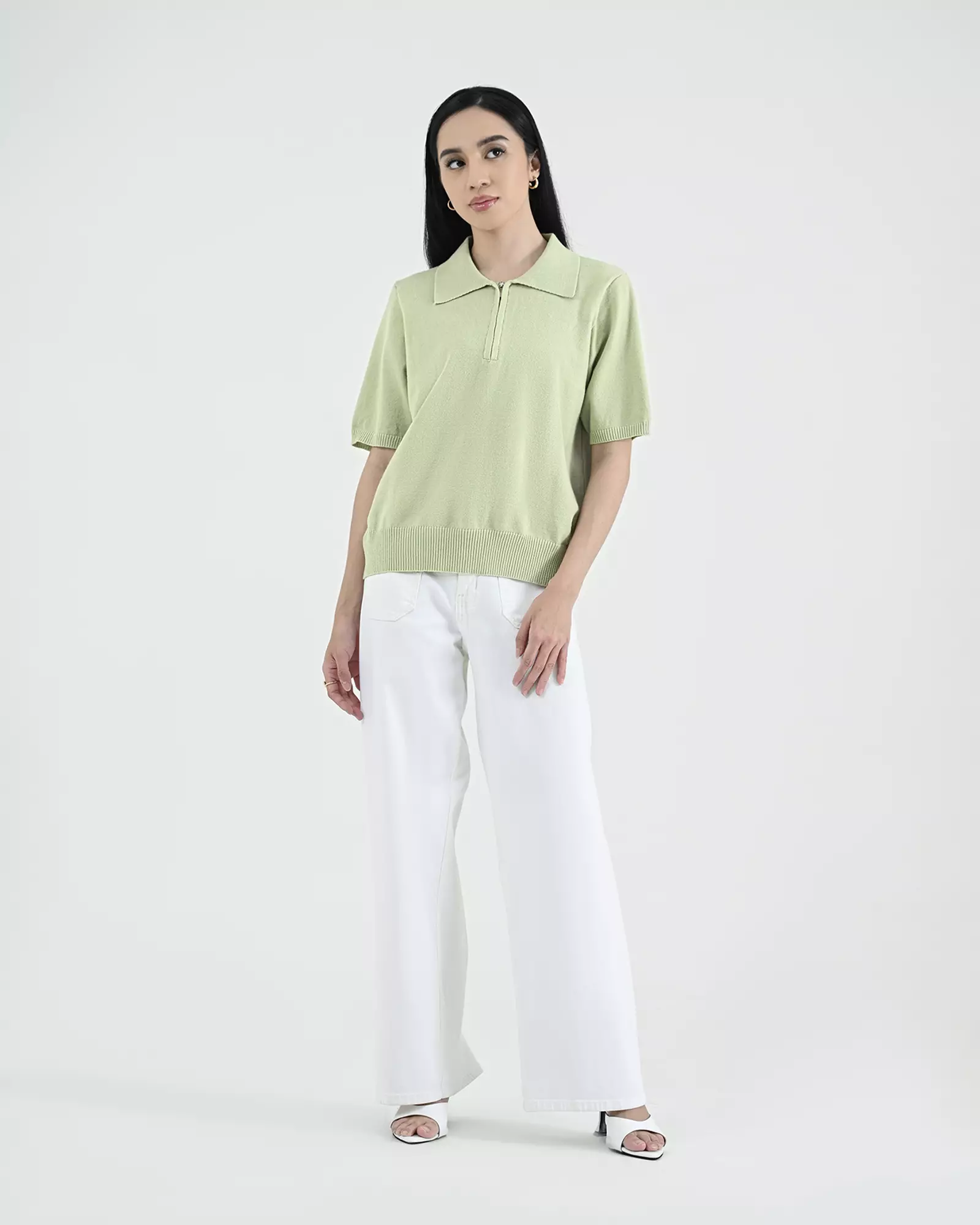 Jual geulis.id Geulis.id BORINI KNIT TOP - Sage Original 2025 | ZALORA ...