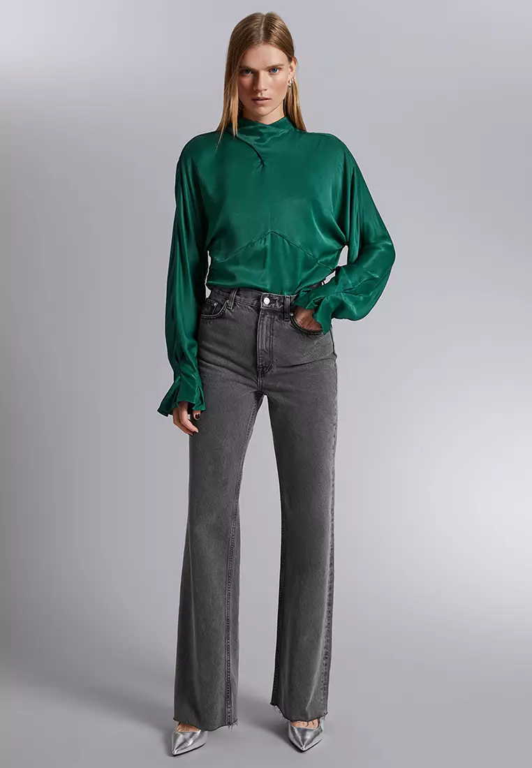 Buy And Other Stories Tie Neck Satin Blouse 2025 Online Zalora Philippines