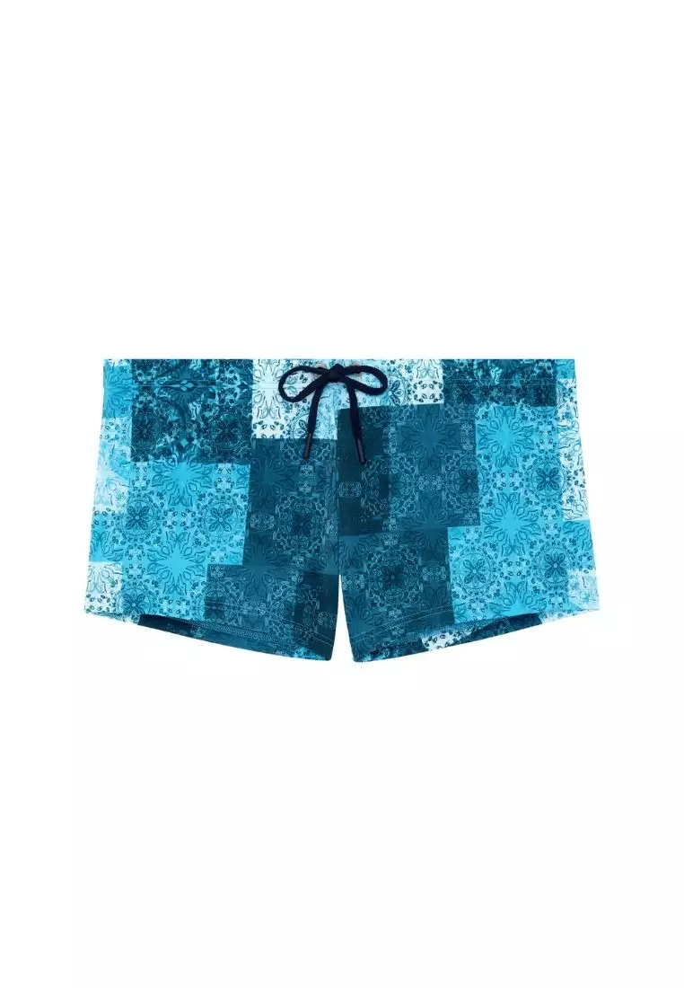 HOM Pierce Swim Shorts Blue Print 2024 | Buy HOM Online | ZALORA Hong Kong