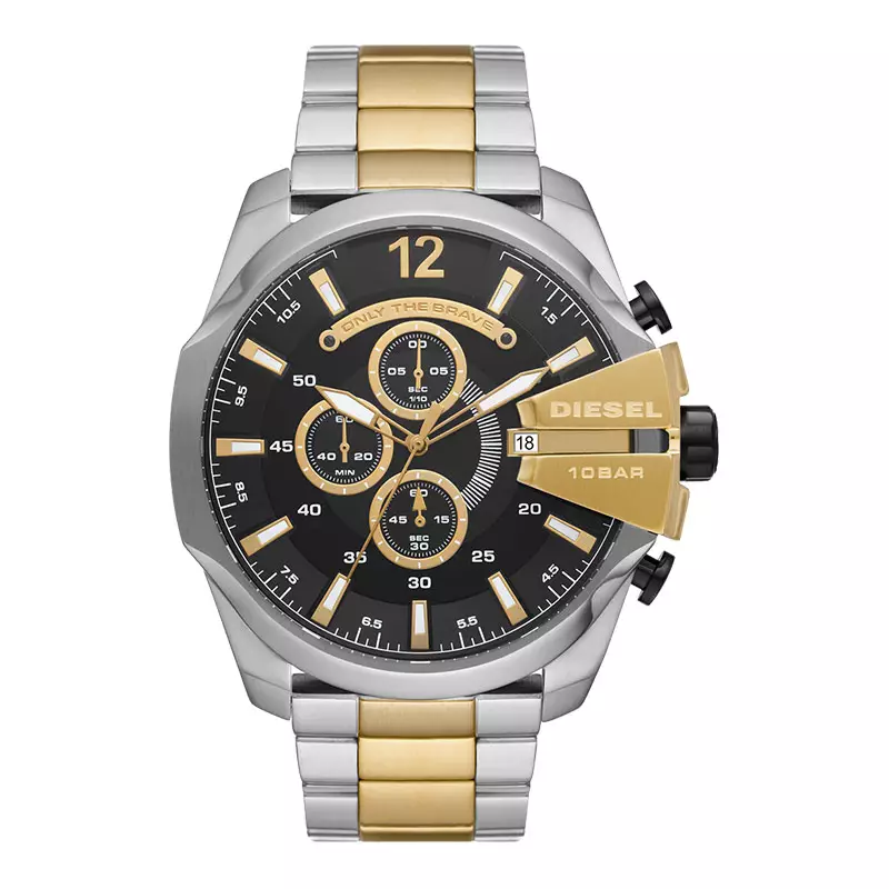 Jual Diesel Jam Tangan Pria Diesel Mega Chief DZ4581 Chronograph Black ...