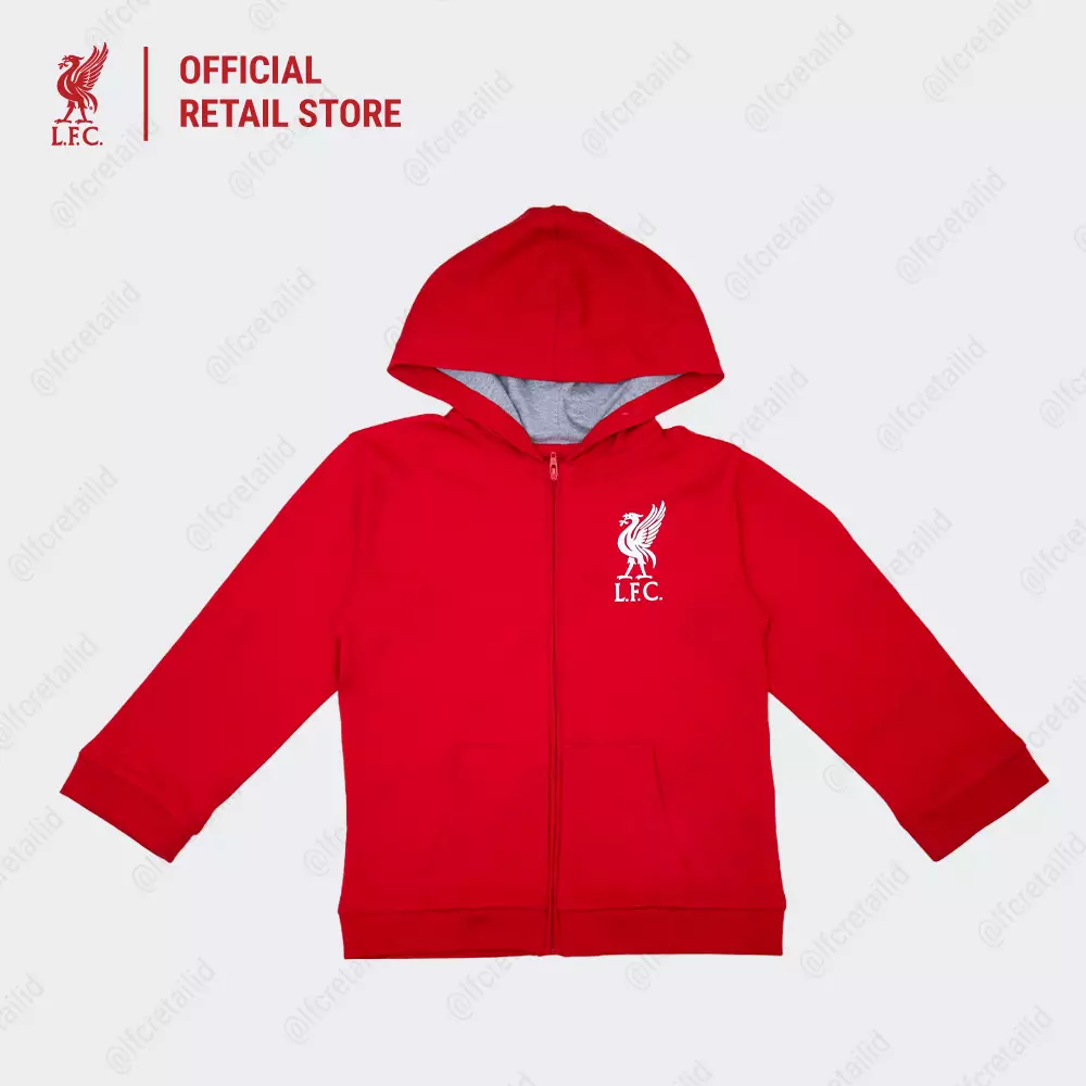Jual Liverpool FC Liverpool FC Baby Hooded Jacket Red - Official LFC ...