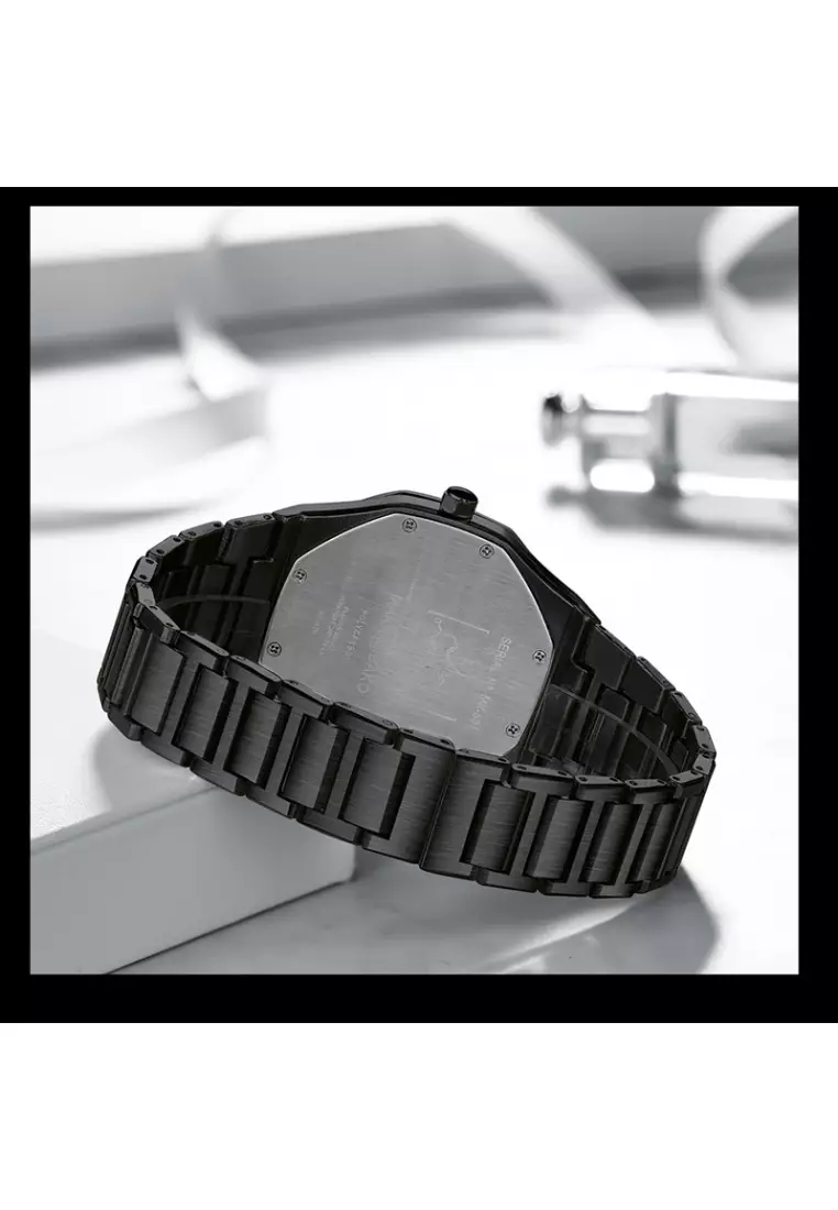 Buy OPCHIC Polygonal Stainless Steel Case and Steel Strap Watch 2025 ...