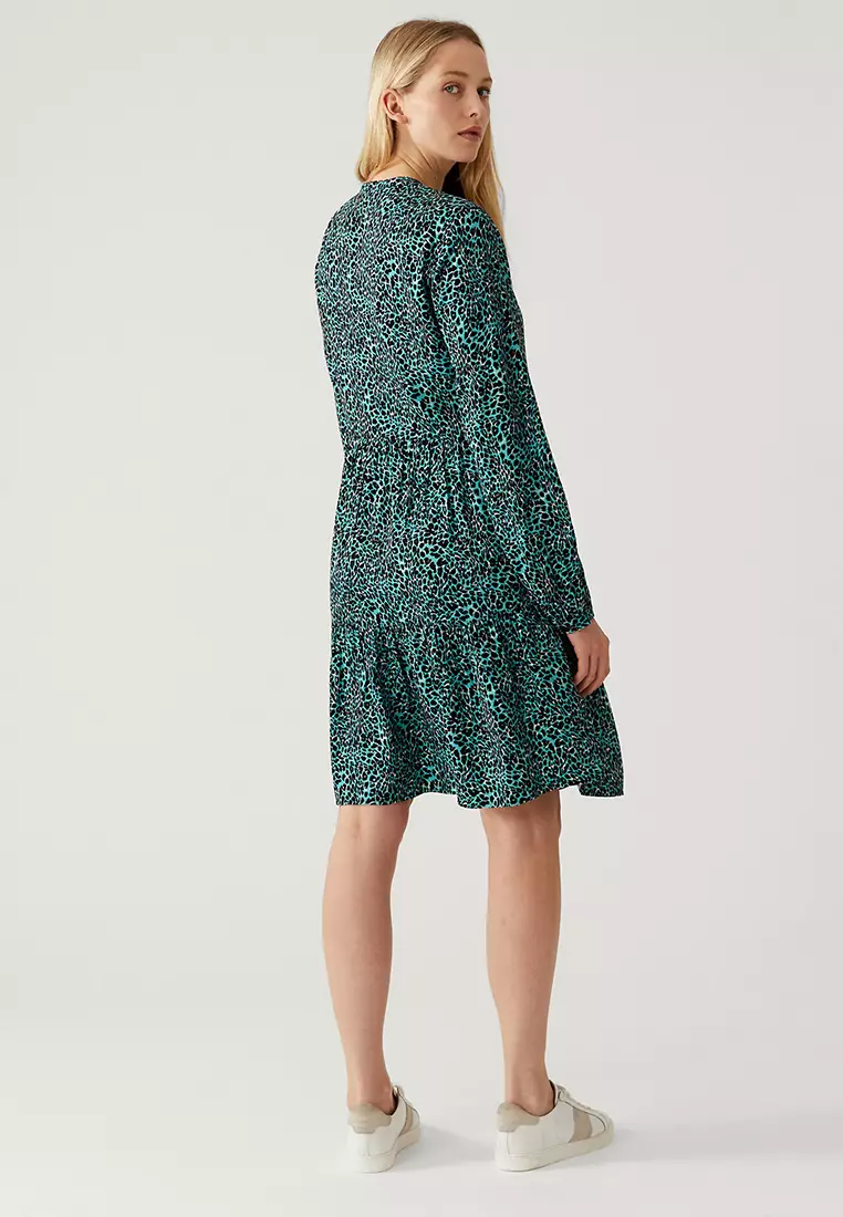 Jual Marks & Spencer Printed Knee Length Shirt Dress Original 2026 | ZALORA Indonesia