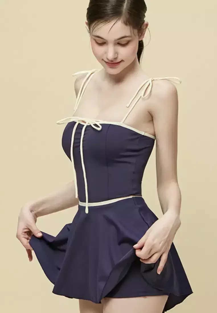 Buy LYCKA LHN1251 Korean Lady One Piece Swimwear Blue 2025 Online | ZALORA