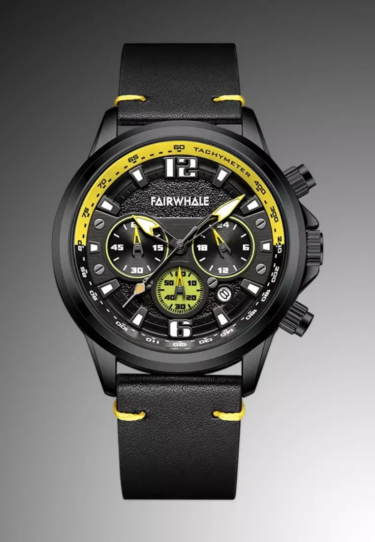 Buy Mark Fairwhale Unisex Stainless Steel Chronograph Quartz Watch ...