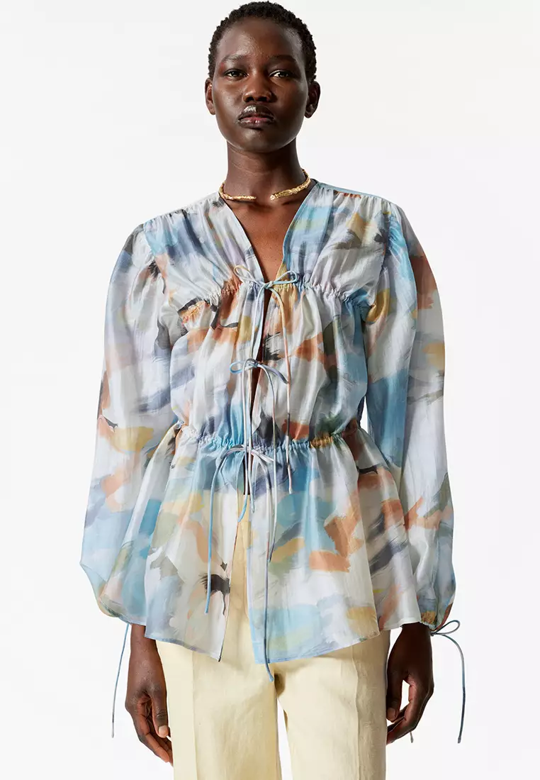 Buy & Other Stories Ruched Drawstring Blouse Online | ZALORA Malaysia