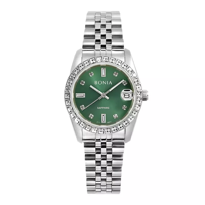 Jual Bonia Jam Tangan Wanita Bonia Noble Green Dial Analog B10553-3397S ...