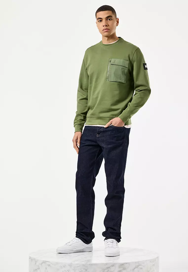 Buy Weekend Offender MENS SAPLING NEVE CREW WITH PARACHUTE POCKET 2025 ...