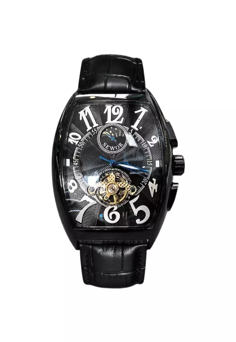 Buy OPCHIC Barrel-Shaped Hollow Belt Mechanical Watch 2025 Online ...