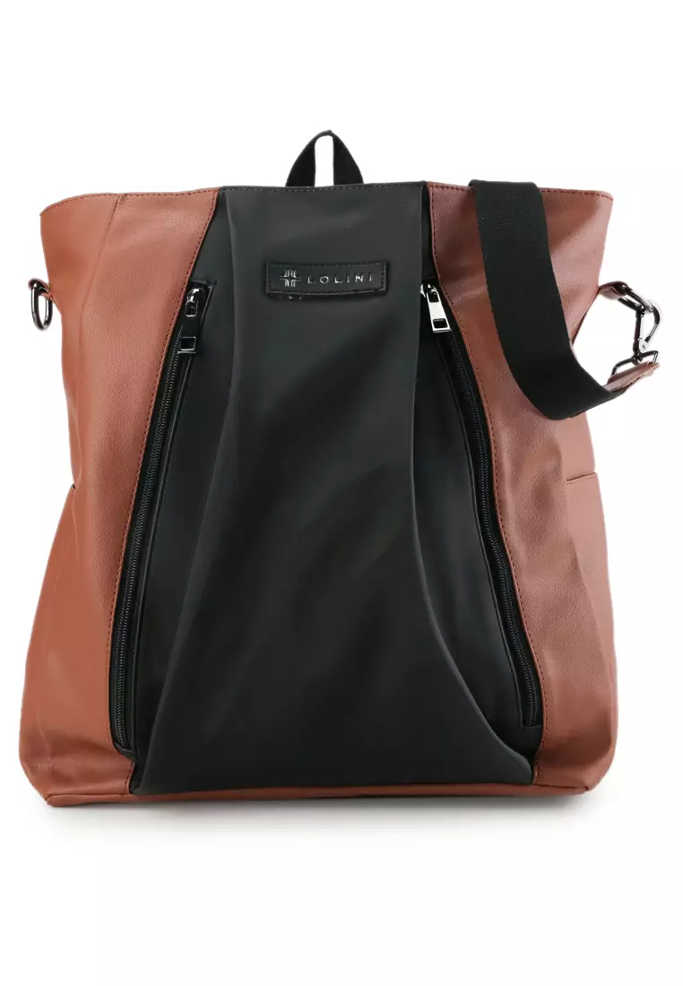 Jual LOLINI Megan Backpack Brown Original 2024 | ZALORA Indonesia
