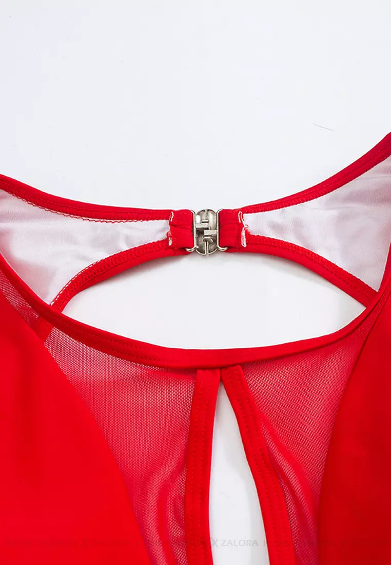 Buy Its Me Sexy Mesh Bikini One Piece Swimsuit Online Zalora Malaysia
