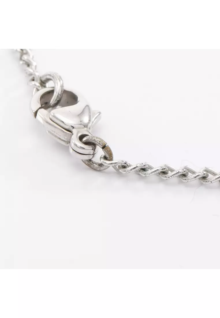 Buy CHANEL Pre-Loved Chanel coco mark necklace Silver 04C 2025 Online ...