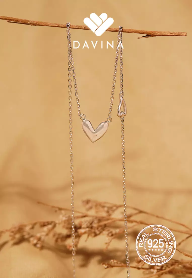 Jual DAVINA Jewelry DAVINA Ladies Lovia Necklace Sterling Silver 925 Original 2024 | ZALORA ...