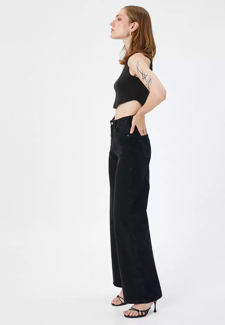 Buy KOTON Wide Leg Jeans High Waist - Bianca Jean 2025 Online | ZALORA