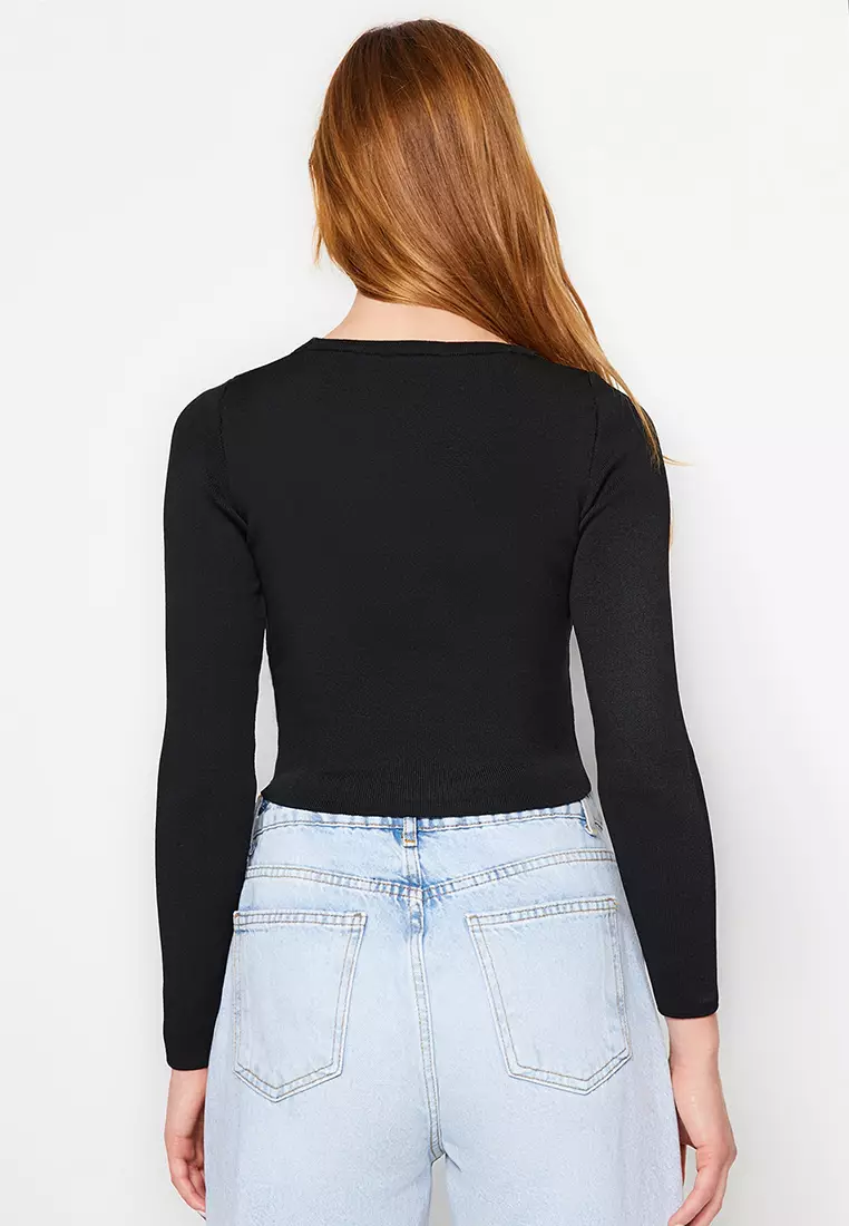 Jual Trendyol Cut Out Rib Top Original 2024 | ZALORA Indonesia