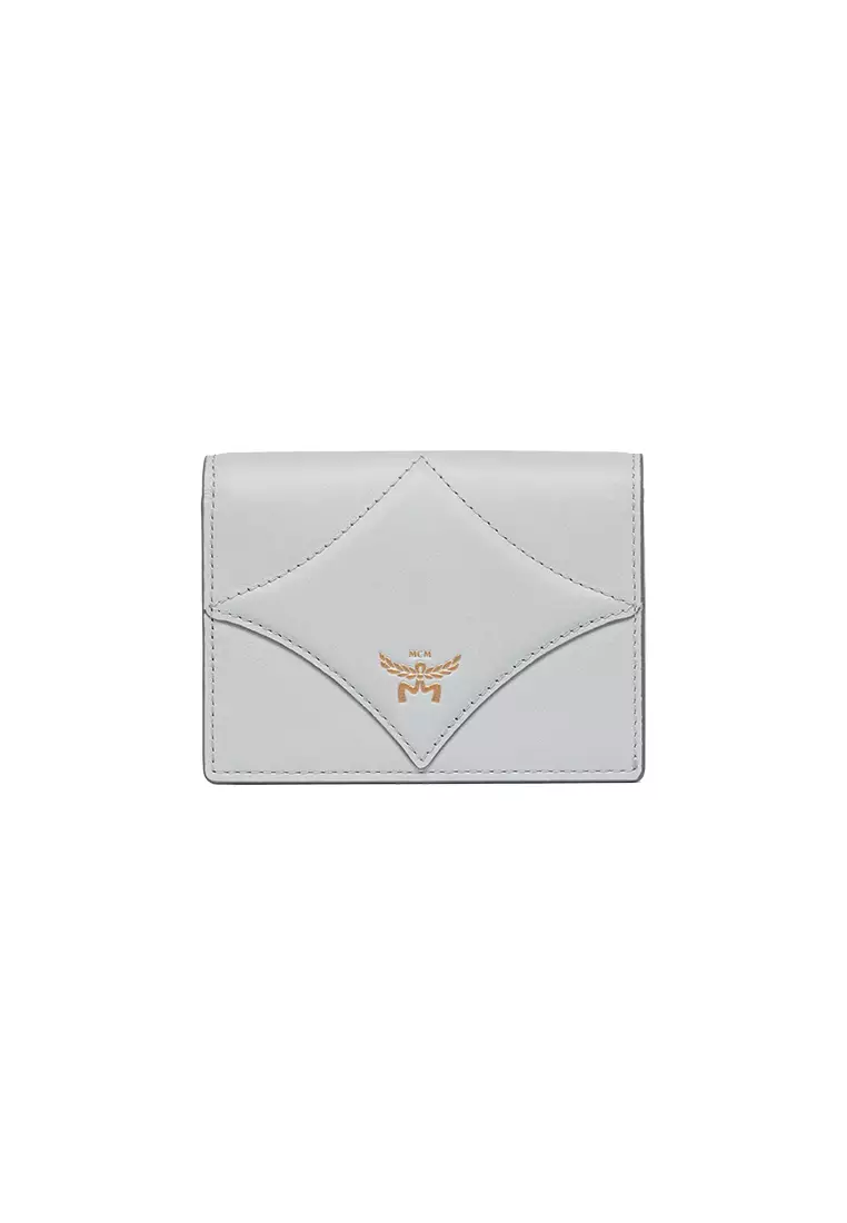 MCM MCM Diamond Wallet in Calf Leather Ice Grey MYSEAAK01FR001 2025 ...