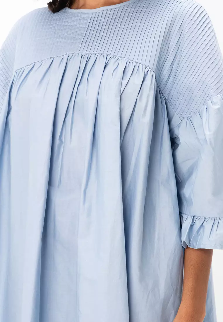 Buy ASOS Design Pintuck Puff Sleeve Mini Smock Dress 2025 Online ...