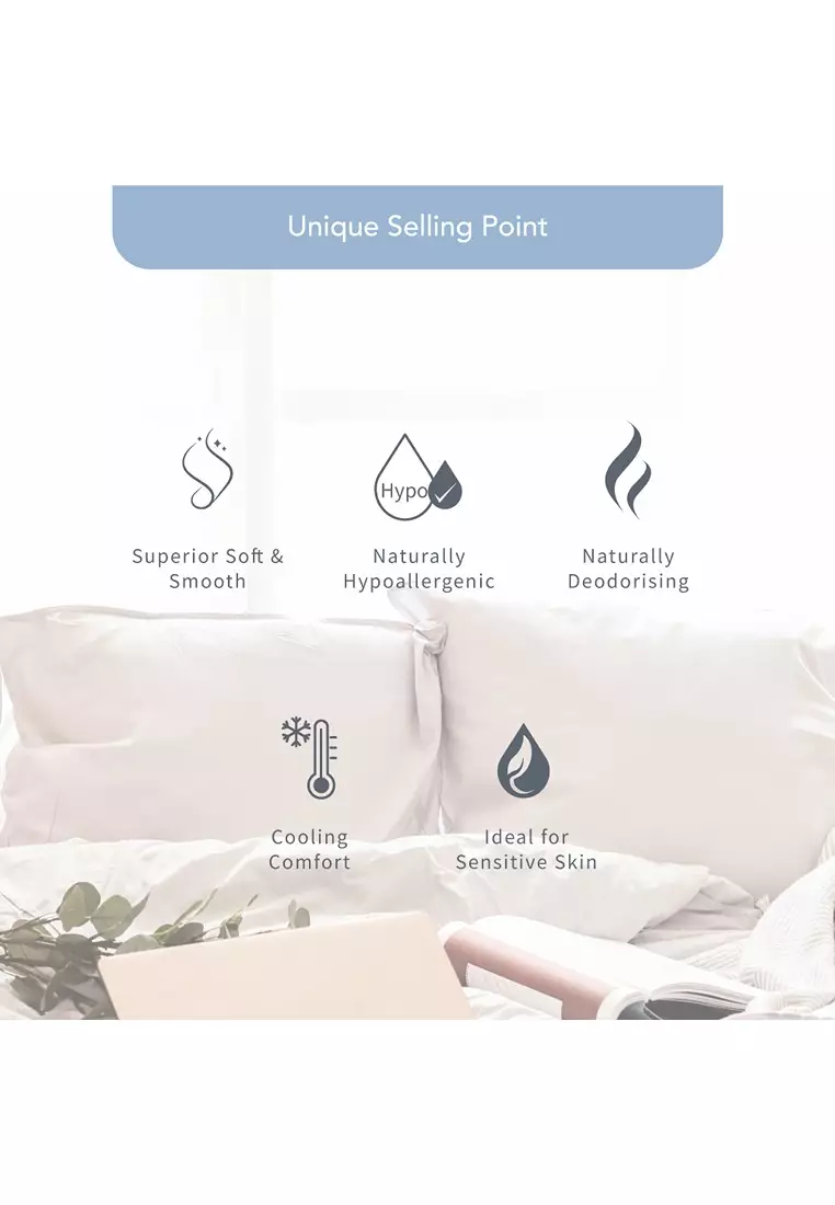 Buy Epitex (Quilt Cover Set) 1200TC Bamboo Bedsheet | Bamboo Bedset ...