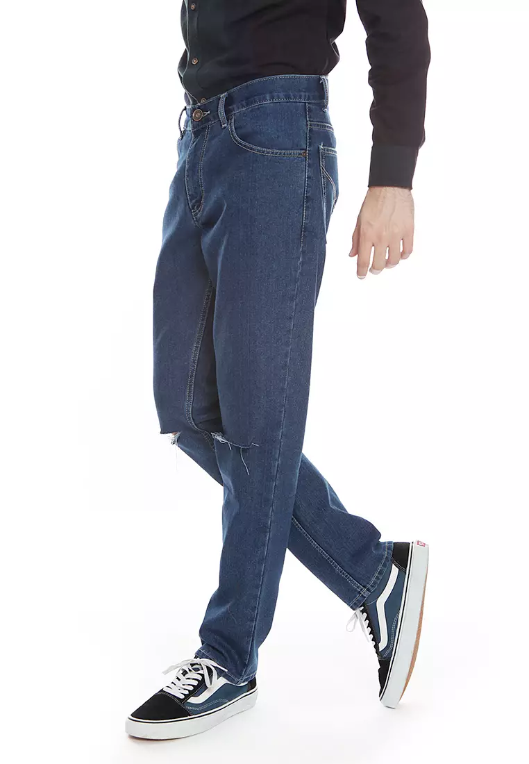 Jual 2nd Red Ripped Jeans Basic Premium Regular Fit JB911 Original 2025 ...