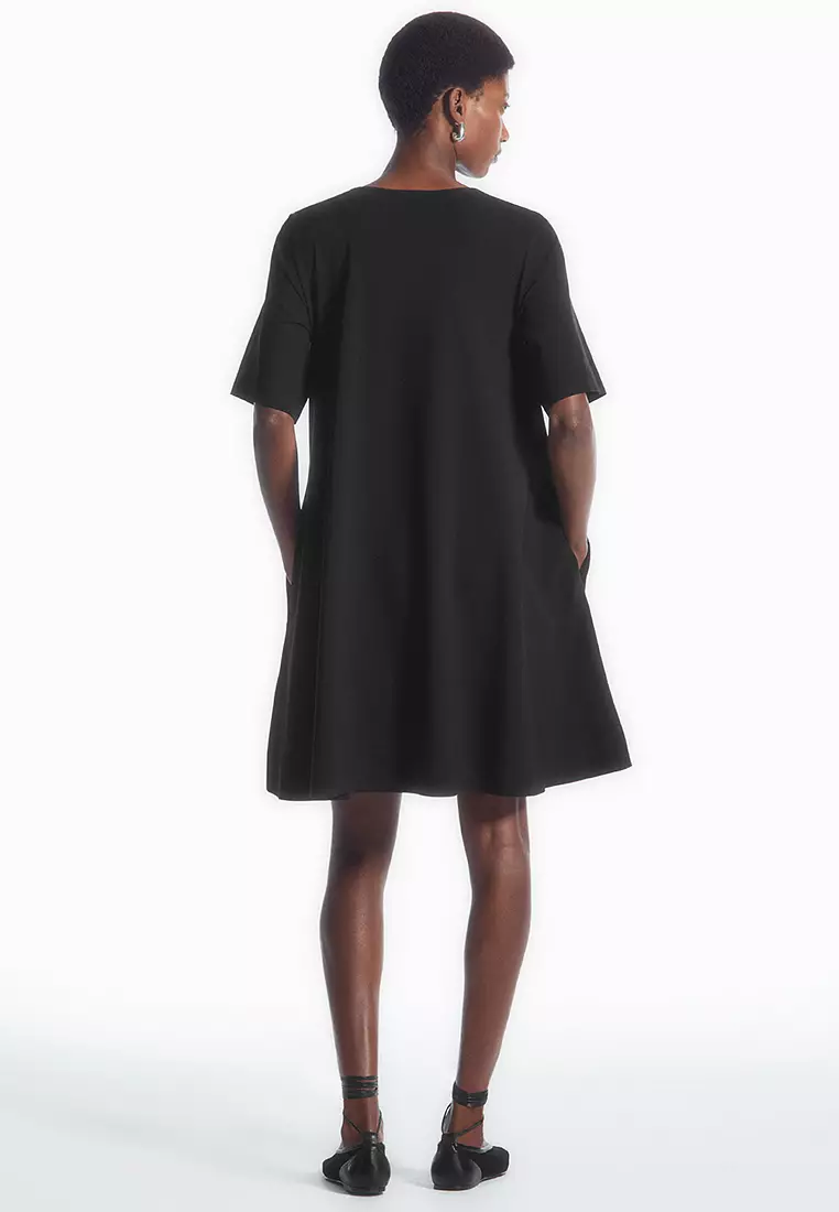 Buy COS Flared Mini T-Shirt Dress 2025 Online | ZALORA