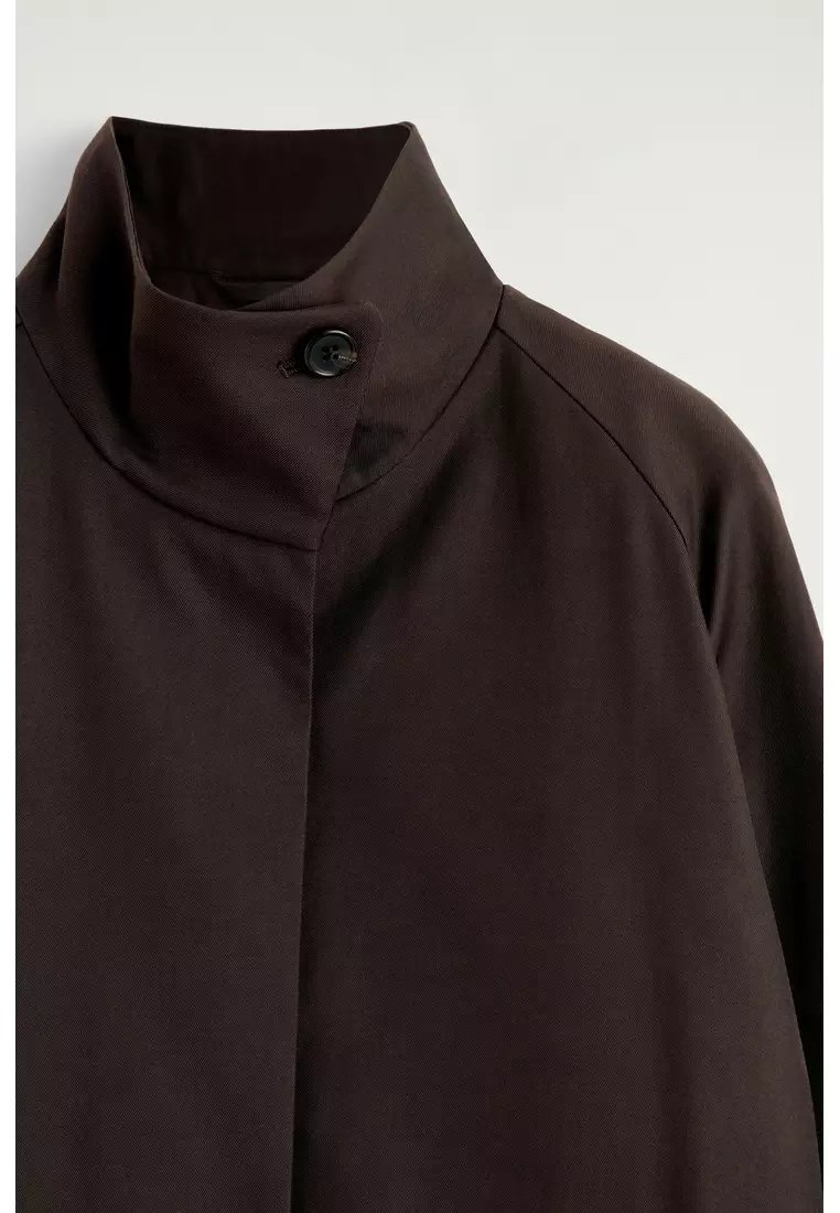 Buy COS OVERSIZED FUNNEL-NECK COAT 2026 Online | ZALORA