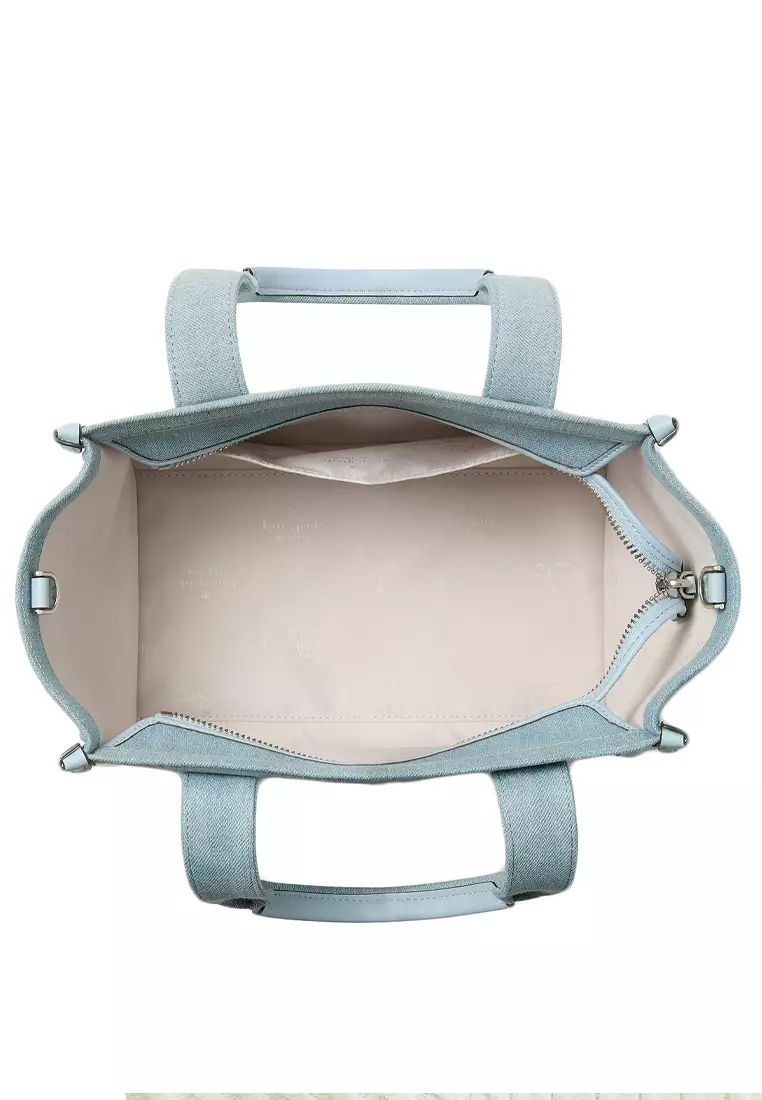 Buy Kate Spade Kip Denim Small Tote - Blue 2025 Online | ZALORA