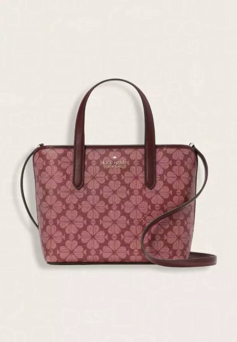 Jual Kate Spade Kate Spade Signature Spade Flower Small Tote Grenache ...