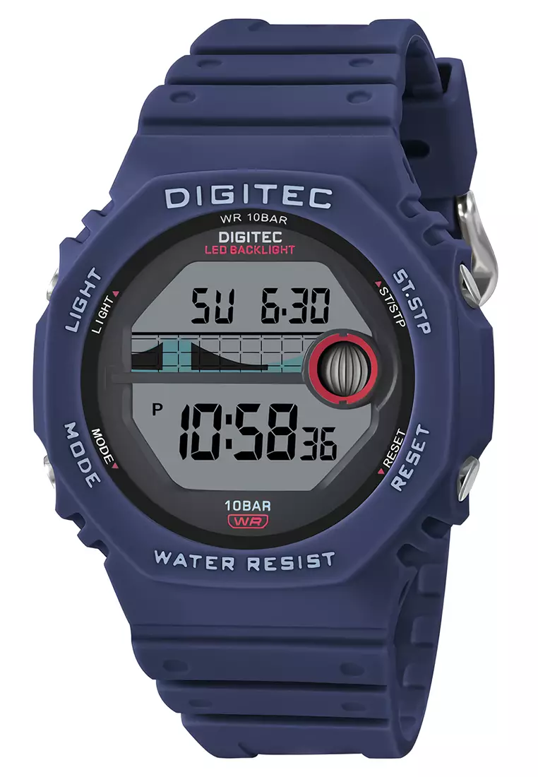 Jual Digitec Digitec Jam Tangan Digital Pria - Blue Resin Strap - DG ...