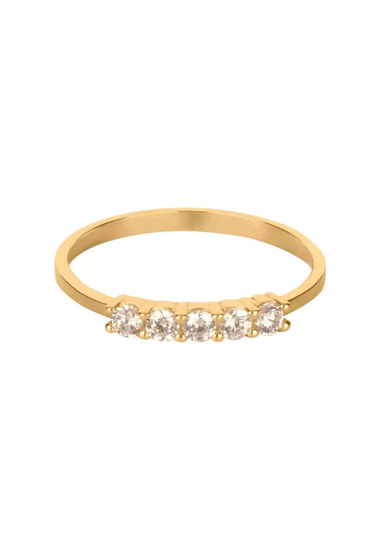 Buy Foundry Bold Line Stacker Ring 14k Gold 2025 Online | ZALORA Philippines