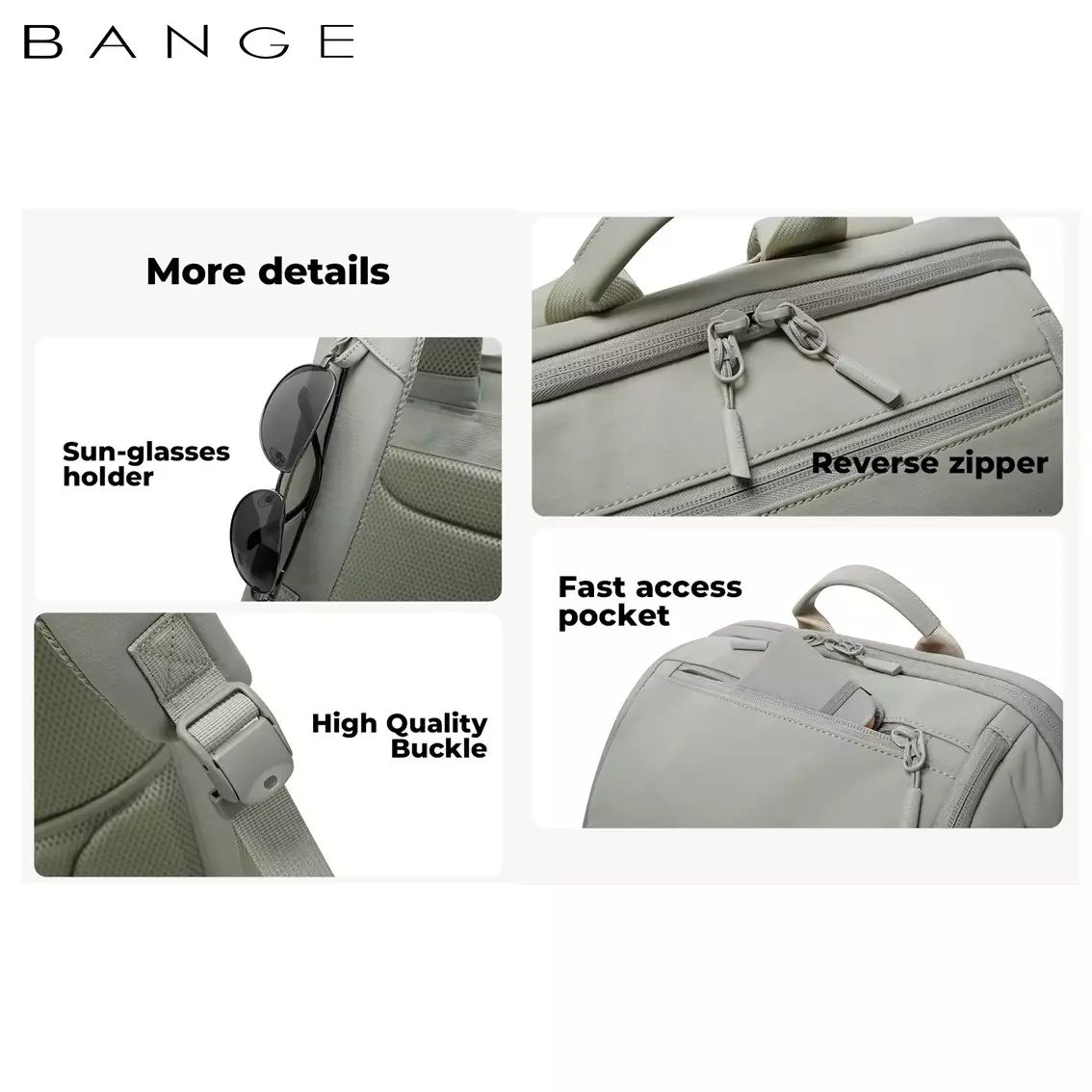 Jual Bange Bange Tas Ransel pria Laptop Kerja Backpack Pria USB 15.6 ...