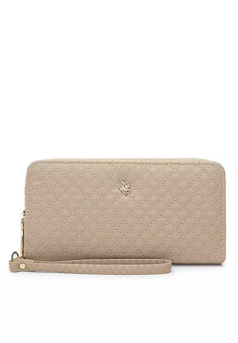 Buy Swiss Polo Quilted Long Purse / Wallet - Beige Online | ZALORA Malaysia