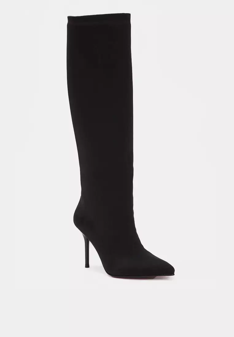 Jual Trendyol Red Sole Pointed Toe Heeled Boots Original 2026 | ZALORA ...