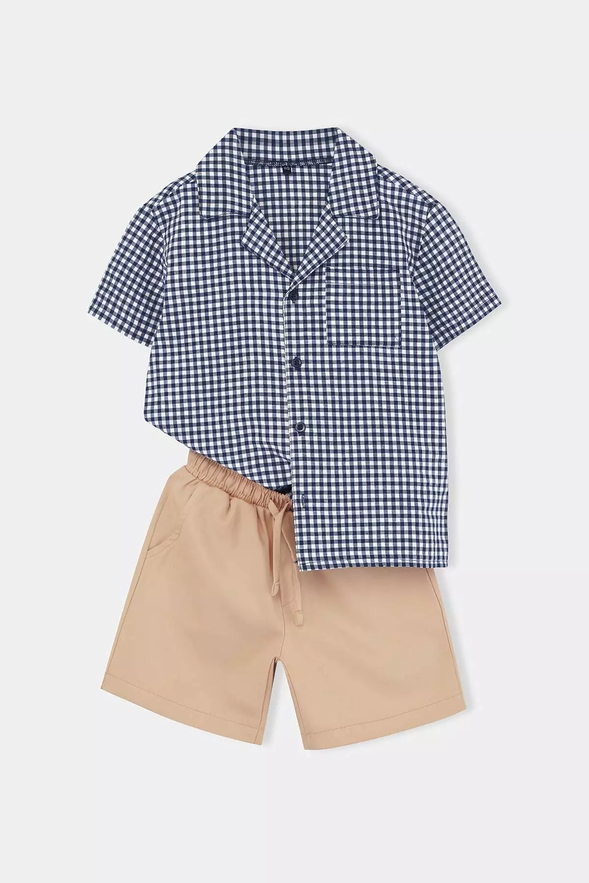 Buy Trendyol Navy Blue Plain Woven Bottom - Top Set Tkdss26Au00068 2026 ...