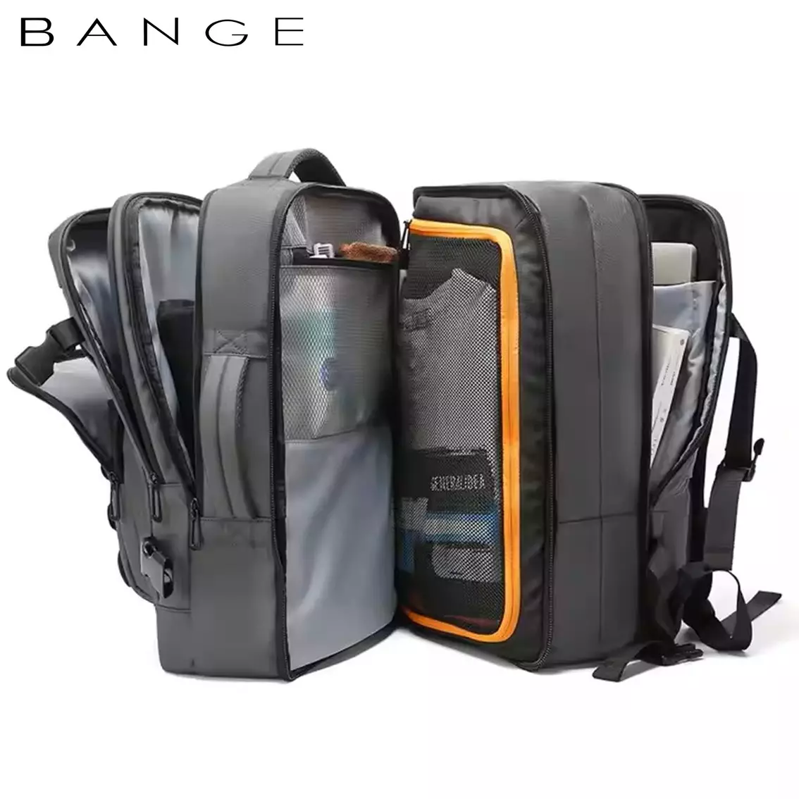Jual Bange Bange BG3055 Tas Ransel Laptop Kerja Backpack Travel Pria Expandable-GREY Original ...