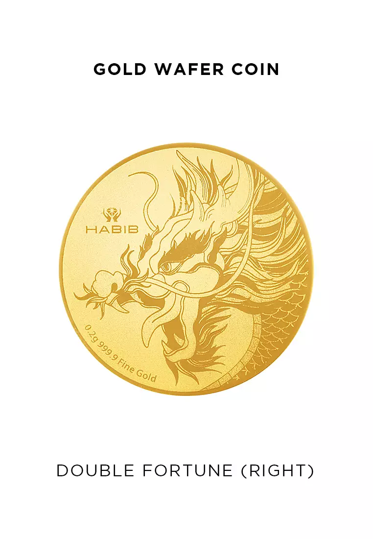 HABIB HABIB Year of the Dragon 2024 Double Fortune | 999.9 Gold Wafer ...