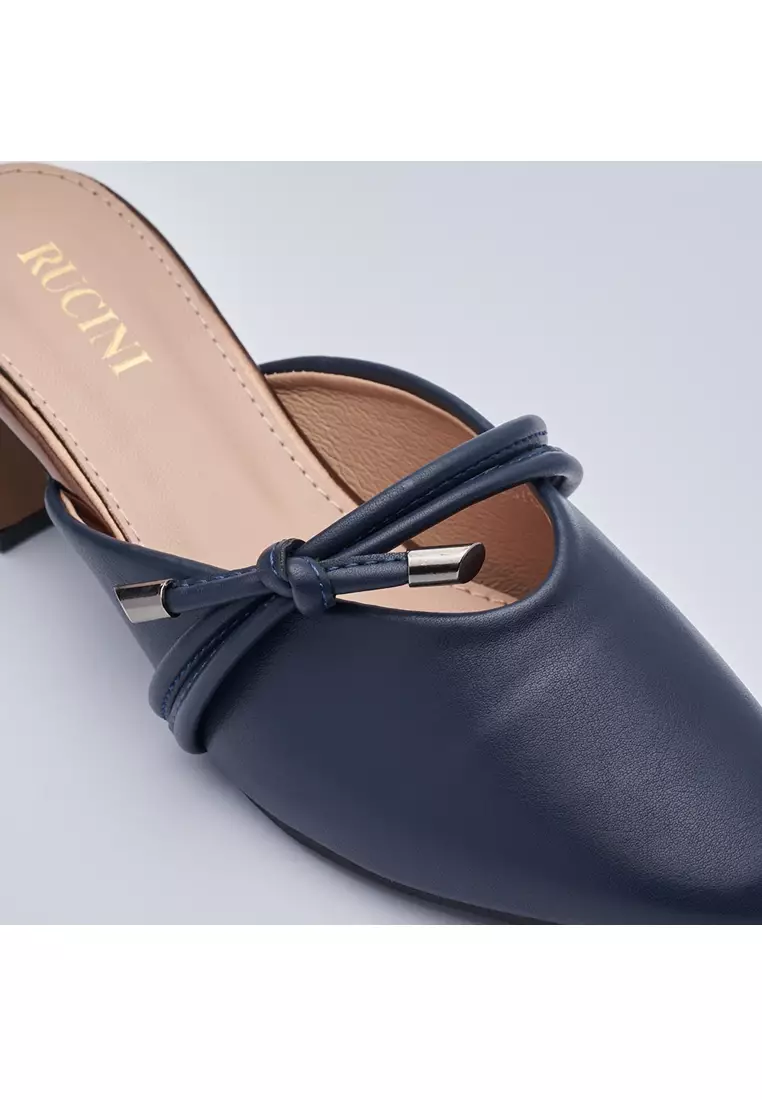 Buy RUCINI RUCINI Ladies Block-Heeled Closed Toe Mules 2025 Online ...