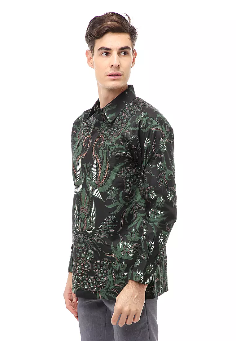 Jual Hamlin Kendrick Atasan Formal Kemeja Batik Pria Tierta Long Sleeve ...
