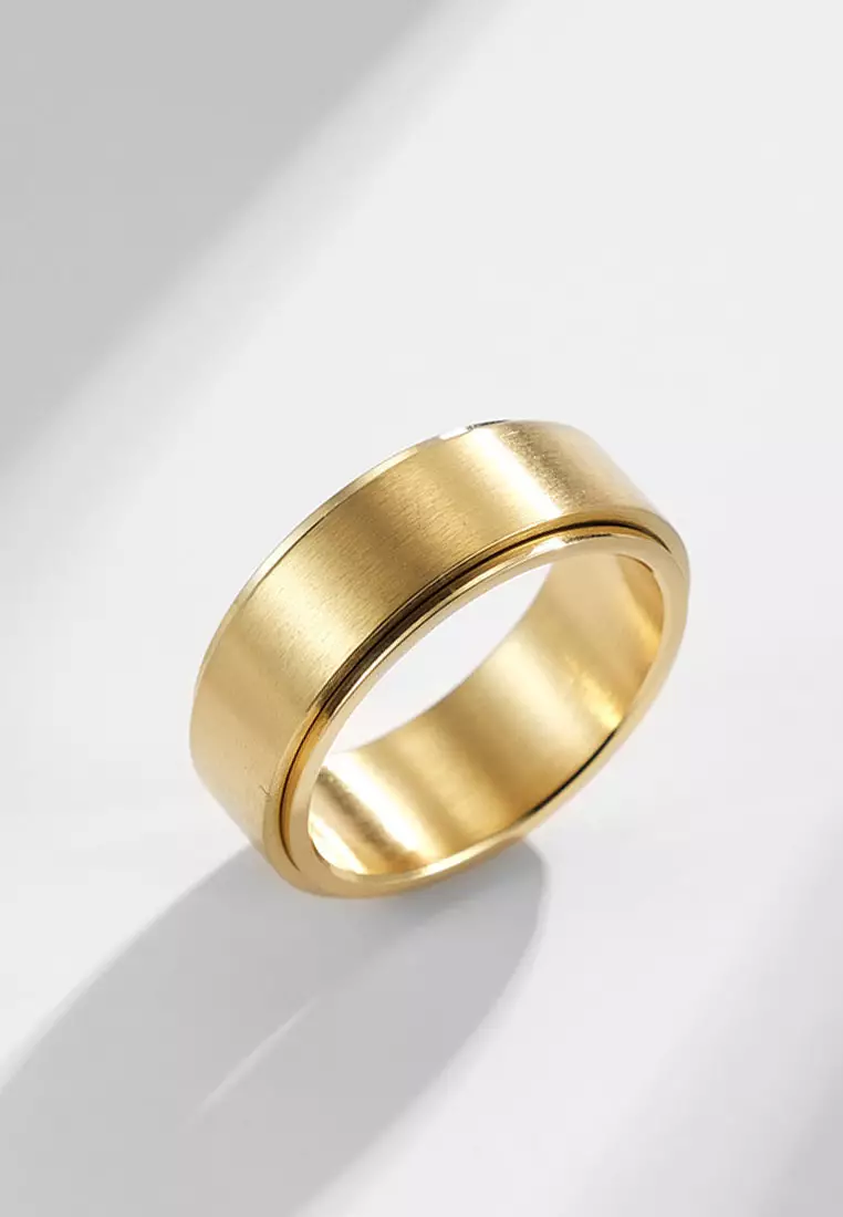 Buy HAPPY FRIDAYS Rotatable Design Matt Brushed Finish Titanium Steel ...