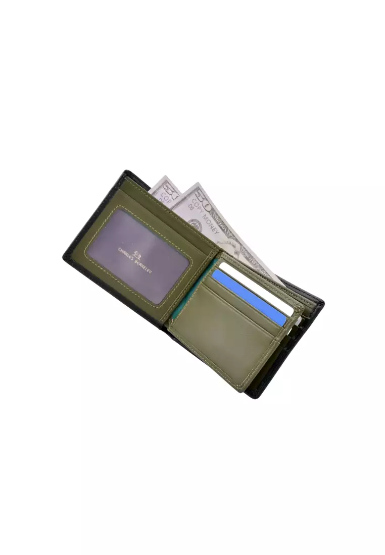 Buy Charles Berkeley Bromley Wallet - XY-2434 - Dark Green Online ...