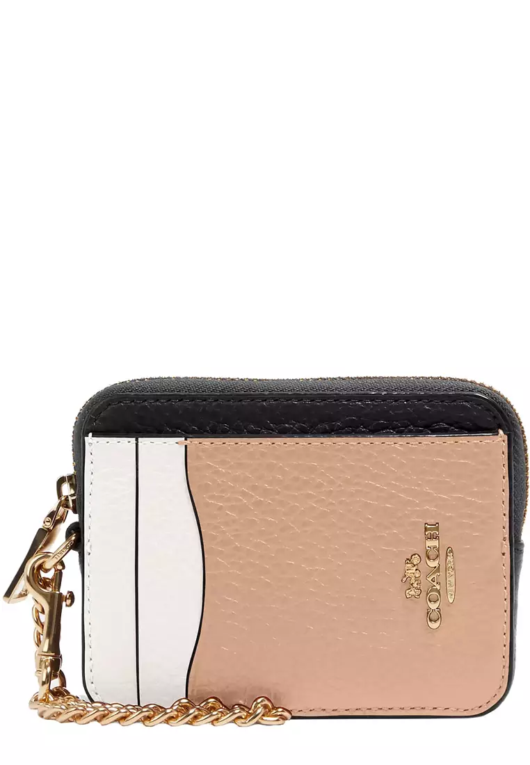 Buy Coach Zip Card Case In Colorblock in Chalk Multi C1886 2026 Online ...