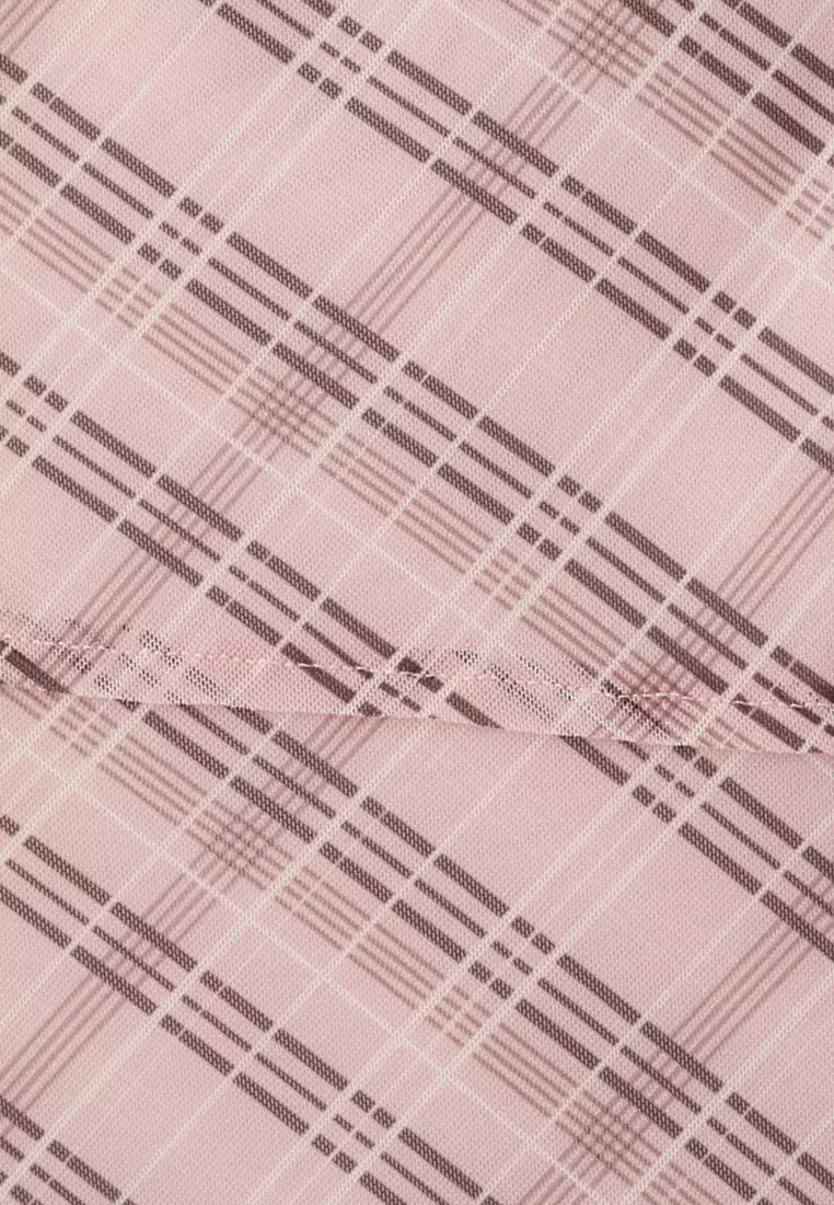 Buy Mango Checked Asymmetric Skirt 2026 Online | ZALORA